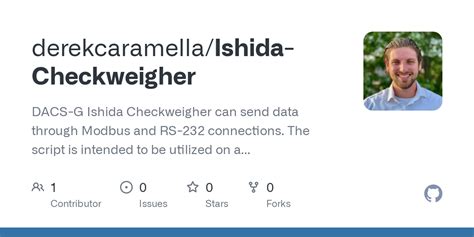 GitHub Derekcaramella Ishida Checkweigher DACS G Ishida Checkweigher Can Send Data Through
