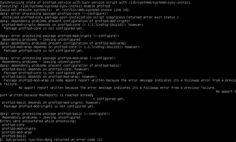 Fixed Virtualmin Proftpd Error After Upgrade To Ubuntu