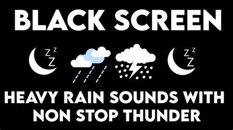 Sleep Instantly Within 4 Minutes Heavy Rain With Thunderstorm Rain