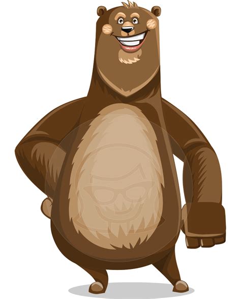 Grizzly Bear Cartoon Characters