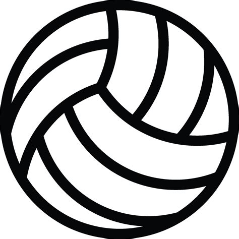 Volleyball Ball Svg Clipart Sport Cut File Digital Download Etsy