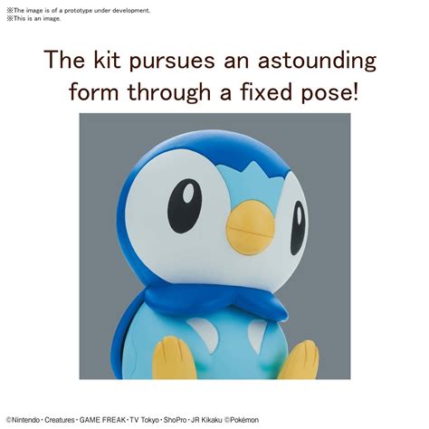 Model Kit Bandai Pokemon Piplup Anime Island Ca