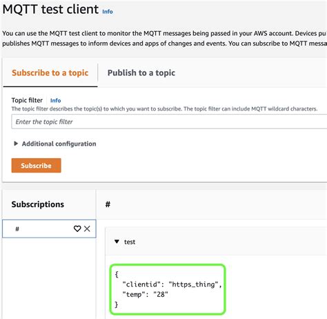 HTTPS Communication With The AWS IoT Core