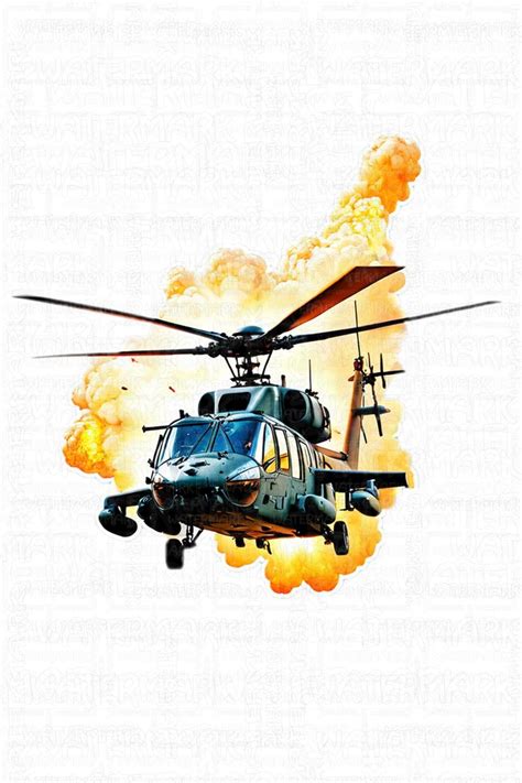 Exploding Helicopter Sticker Sticker Street Art Wall Stickers