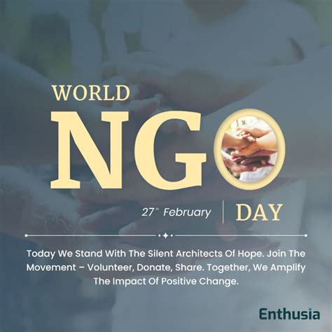 Enthusia Softech On Linkedin Enthusia Enthusiasoftech Worldngoday Ngo Charity Nonprofit