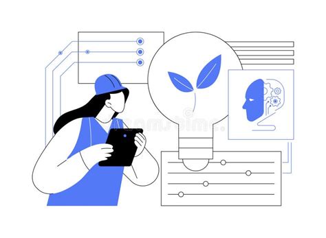 Ai Enhanced Energy Efficiency Consulting Abstract Concept Vector Illustration Stock Vector