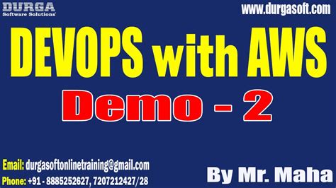 Devops With Aws Tutorials Demo 2 By Mr Maha On 20 12 2022 8am