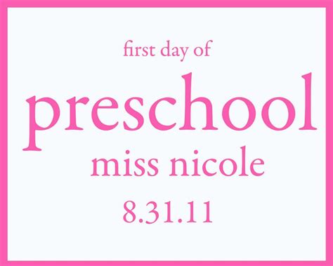 K I S S {keep It Simple Sister} Simple Ways To Document The First Day Of School Its Not Too