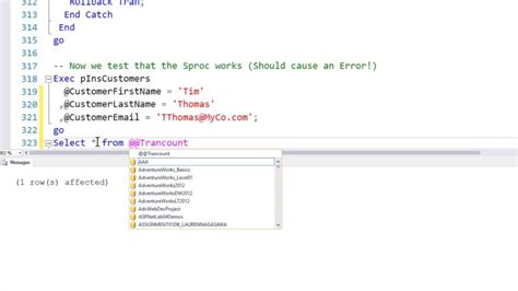How Do You Handle Errors In Stored Procedures