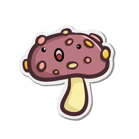 Cute Mushroom Sticker Perfect For Making Stickers Or Sticky Notes