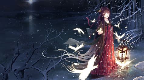 Fondos De Pantalla Arte Fantasía Noche Chicas Anime Oscuridad
