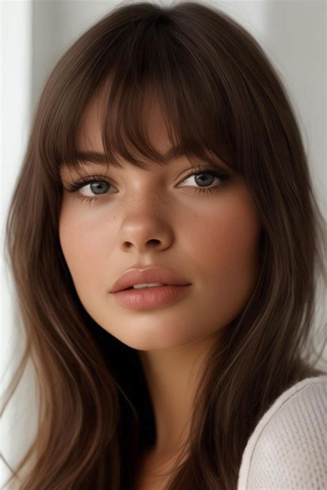 22 Cute Haircuts For Round Faces Long Layers With Soft Bangs