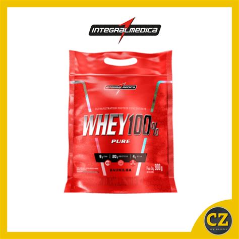 Whey Protein 100 Puro Integral Médica 907gr Refil Envio Rápido