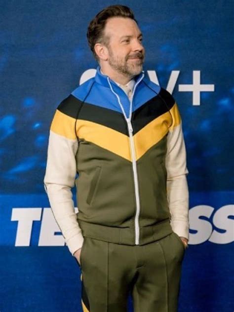 Jason Sudeikis Ted Lasso S03 Premiere Track Jacket