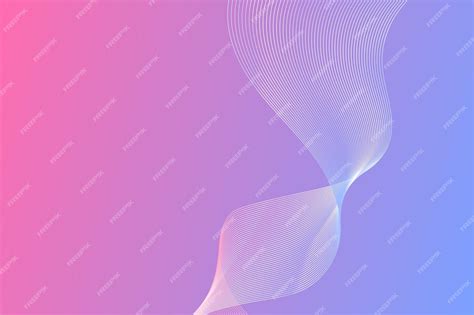 Premium Vector Minimalistic Gradient Wave Line Background
