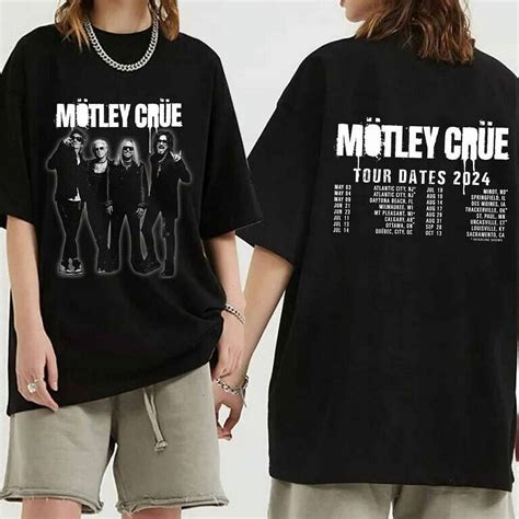 Mötley Crüe 2024 Tour Shirt Fans Gift Walmart