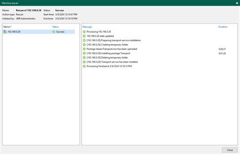 Machine Rescan Error Unable To Install Backup Agent Cannot Find Package Version Veeam