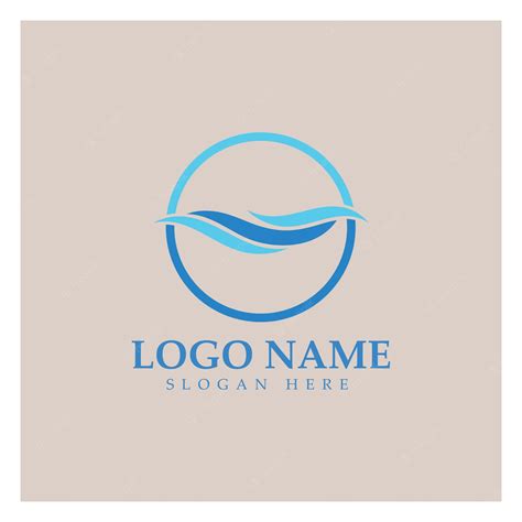 Premium Vector Water Wavewave Beach Vector Illustration Design Logo
