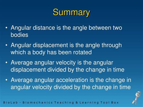 PPT An Introduction To Angular Kinematics PowerPoint Presentation Free Download ID