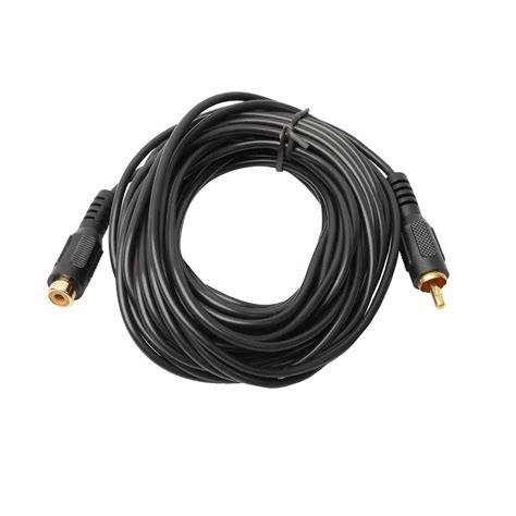 76m Single 1rca Phono Male Plug To Female Extension Audio Adaptor