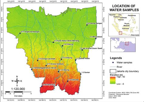 Map Of Water Sampling Locations Download Scientific Diagram