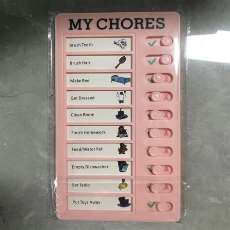 Reusable Daily Task Planning Board Detachable Chores Checklist Board