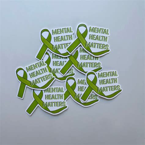 Mental Health Matters Sticker Mental Health Awareness Psychology Water Bottle Sticker