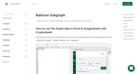 How To Pull Balancer Subgraph Data From The Graph Into Excel And Google