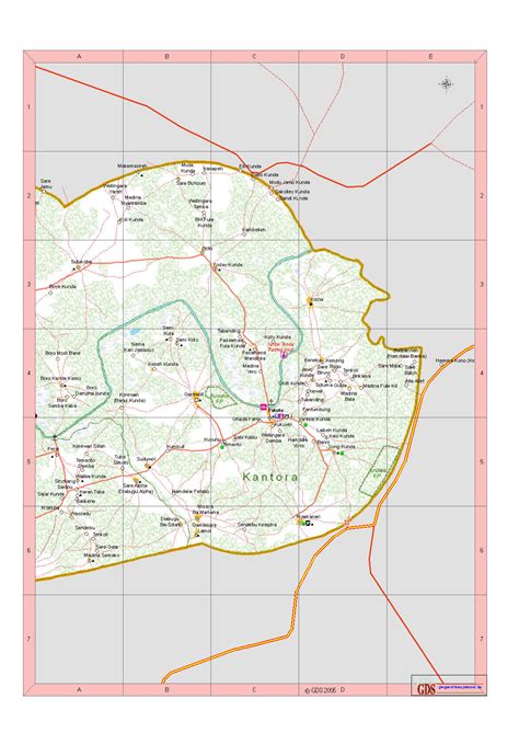 Large Detailed Road And Travel Map Of Gambia With All Cities Vidiani Maps Of All