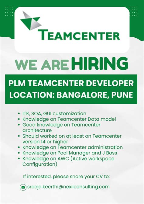 Sreeja Keerthi On Linkedin Connections Hiring Plmteamcenter Developer Bangalore Pune