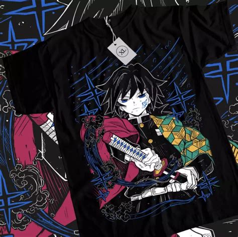 Giyu Tomioka Demon Slayer Kimetsu No Yaiba Anime Black Size S5xlt