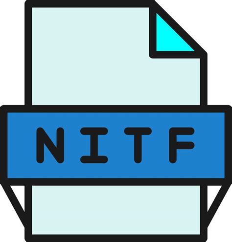 Nitf File Format Icon 15394645 Vector Art At Vecteezy