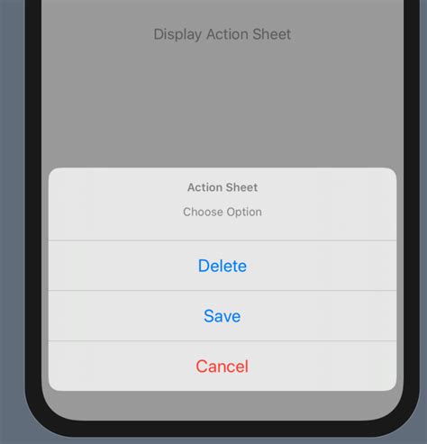 How Can I Change The Color Of The Option Items In An ActionSheet