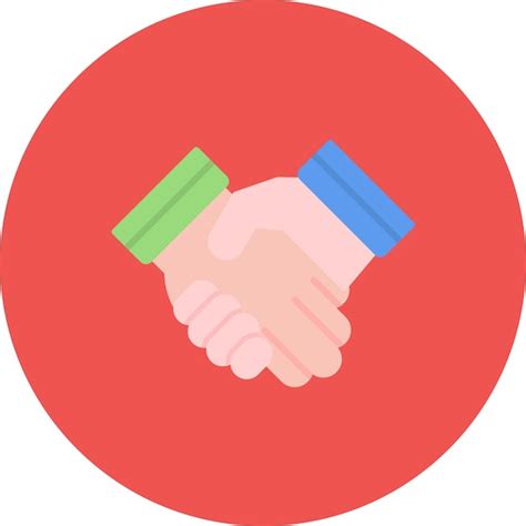 Premium Vector Handshake Flat Illustration