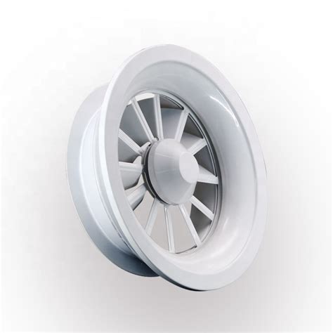 Round Aluminum Ceiling Air Outlet Variable Swirl Air Diffuser Variable Swirl Air Diffuser Vane