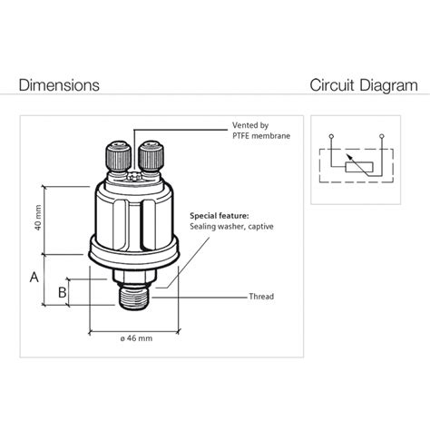 Vdo Sensor Oil Pressure E3