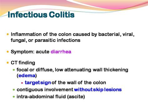 Infectious Colitis Disease