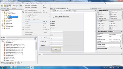 Membuat Aplikasi Tiket Bus Dengan Java Netbeans