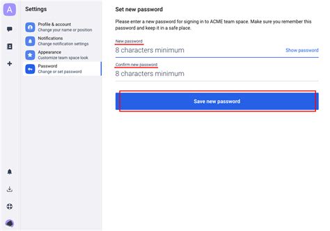 Set A Password Сhanty Help Center