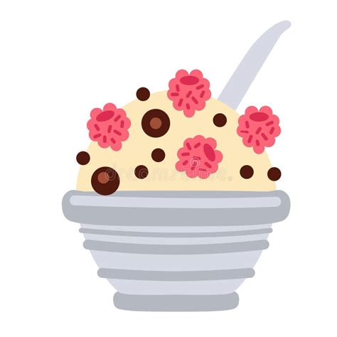 Ice Cream In Bright Cartoon Style Icecream Vector In Nice Colors