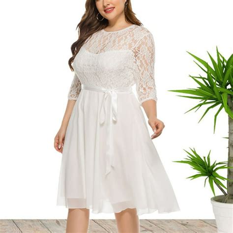 Cheap Plus Size White Party Dresses Top Sellers