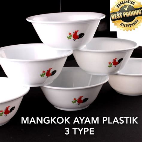 Thick Plastic Chicken Bowls Multipurpose Bakmi Soto Meatball Bowls