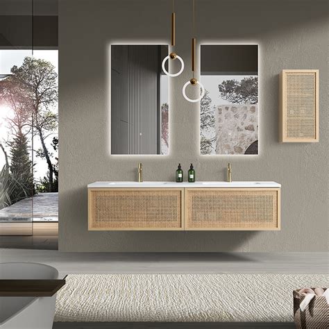 Meuble Double Vasque Suspendu 180 Cm Raphia