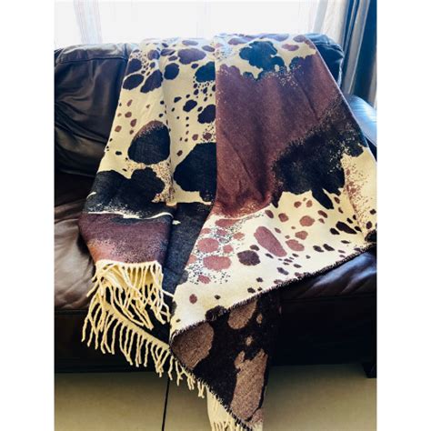 Nguni Print Throw Sts Lounge And Bedroom