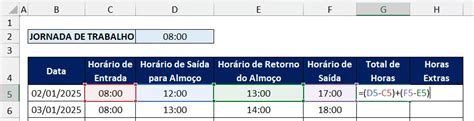 Como Calcular Horas Extras E Horas Trabalhadas No Excel Max Planilhas