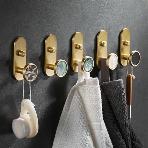 Brass Shell Wall Organizing Hook Brass Coat Hooks Brass Clothes