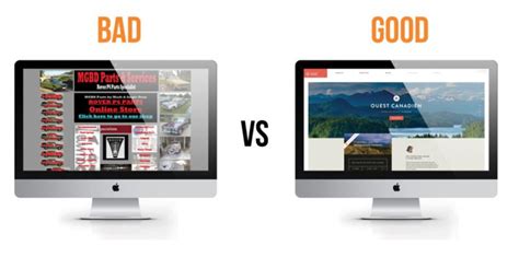 Bad Vs Good Website Design Cope Sales And Marketing