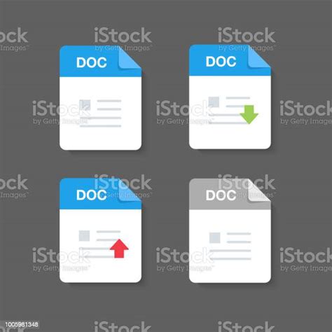 平面設計與 Doc 檔下載文檔 圖示 符號集 向量設計項目插圖向量圖形及更多slide Show Presentation Software
