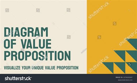 Diagram Value Proposition Visual Representation Product Stock Vector