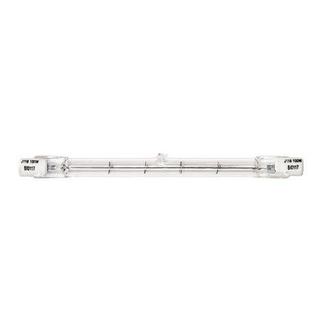 Double Ended J Type Halogen Bulbs 118mm 100 Watts 120 Volts 2700K